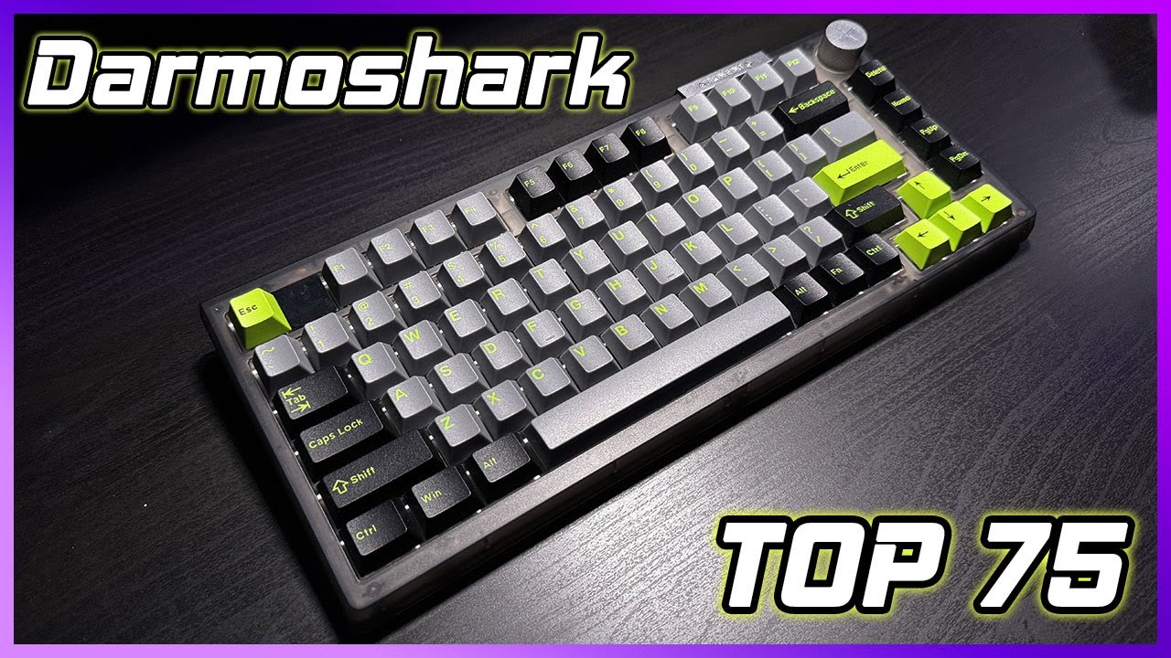 Hem Ekranlı Hem Multimedyalı Klavye !!! | Darmoshark TOP 75 İncelemesi - YouTube
