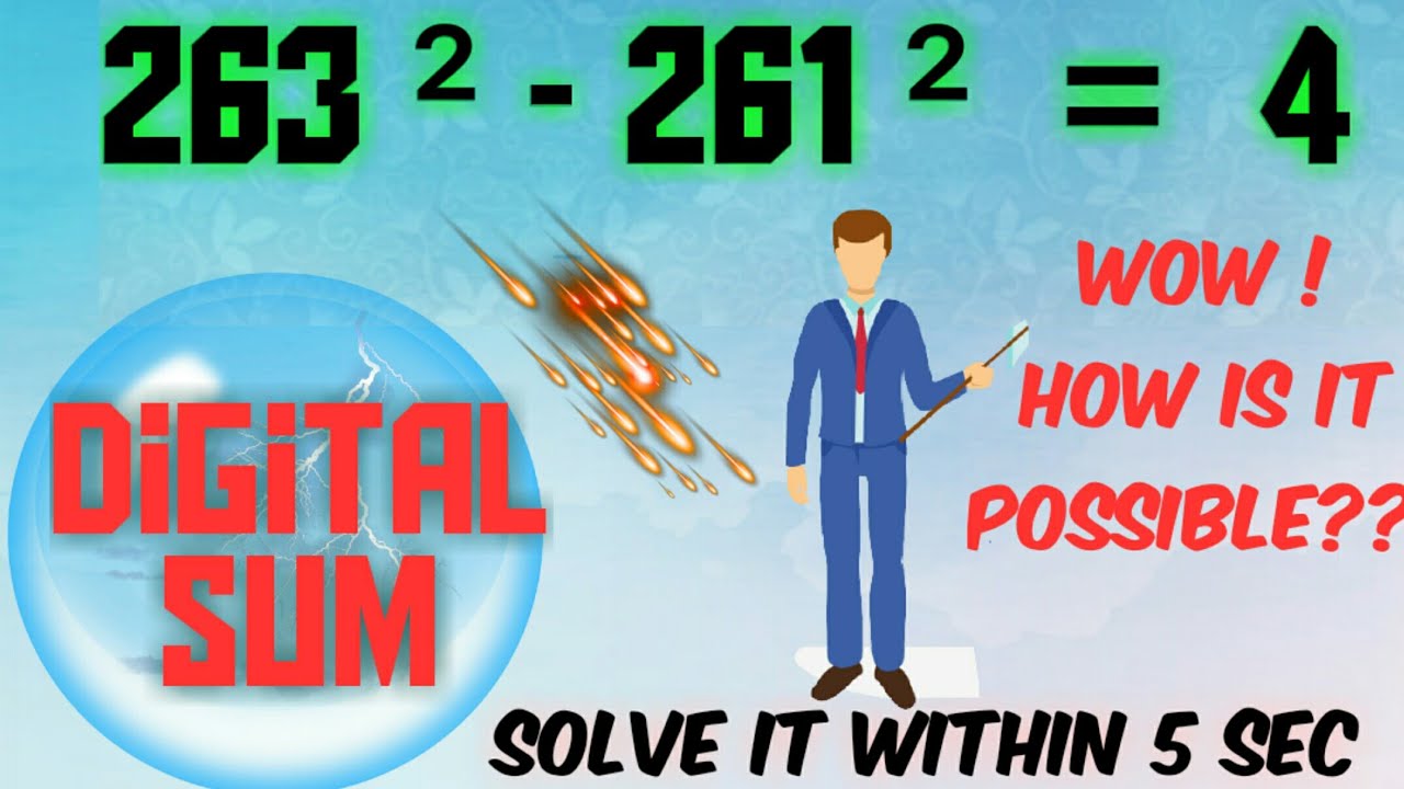 Digital sum class 2 - YouTube