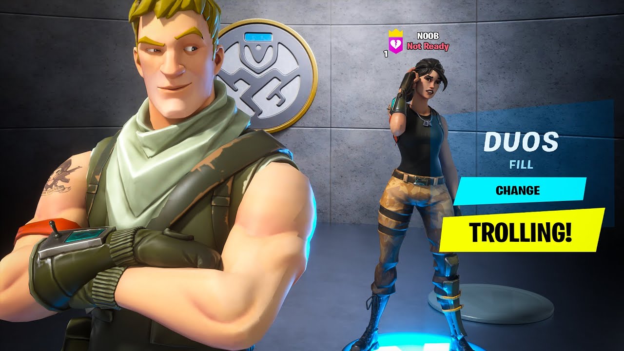 Public lobby trolling (Fortnite Funny Moments) - YouTube