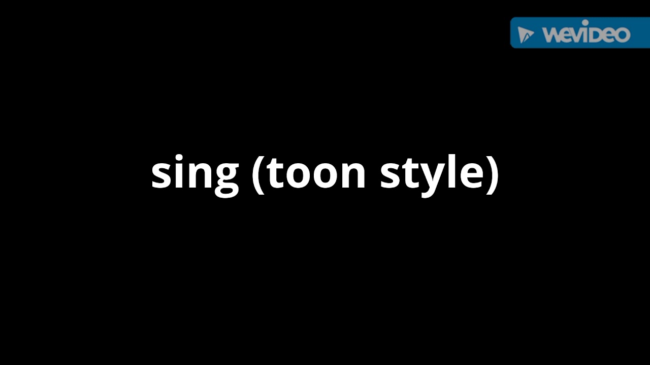 sing (toon style) cast video - YouTube