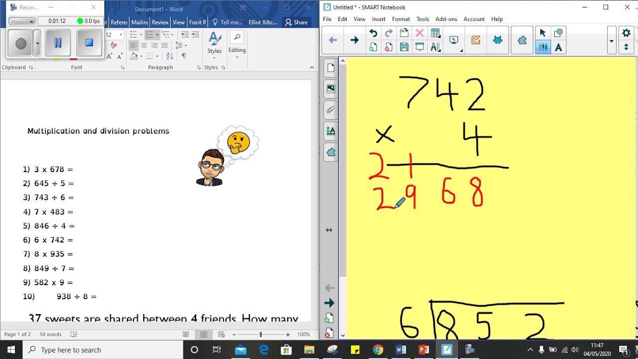 Y4 Maths solve mixed multiplication and division questions - YouTube