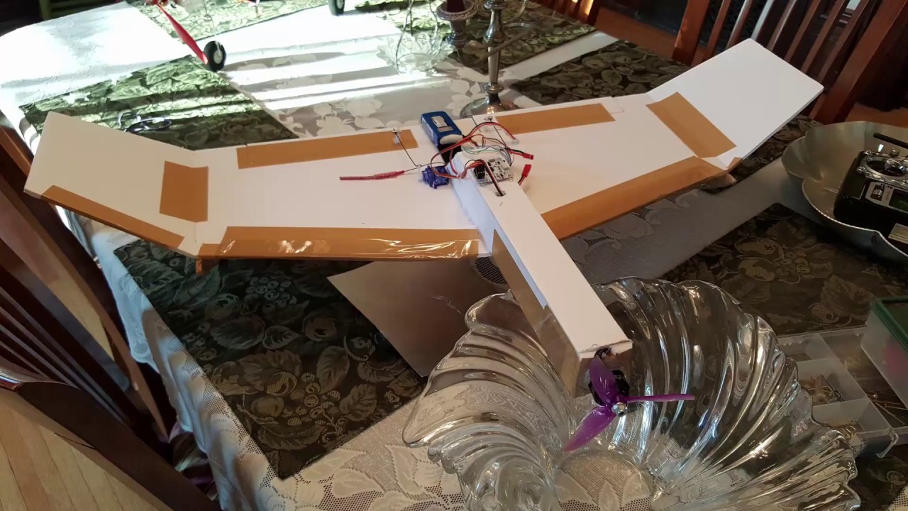 RC Foam board delta Aircraft - YouTube