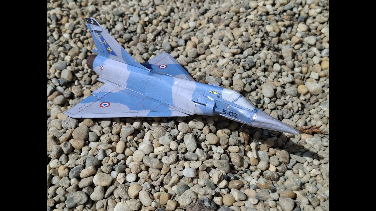 Mirage 2000 paper model - YouTube