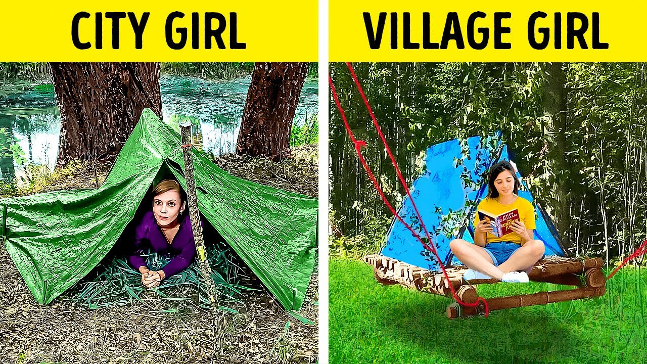 DIY Forest Shelter And Amazing Treehouse - YouTube