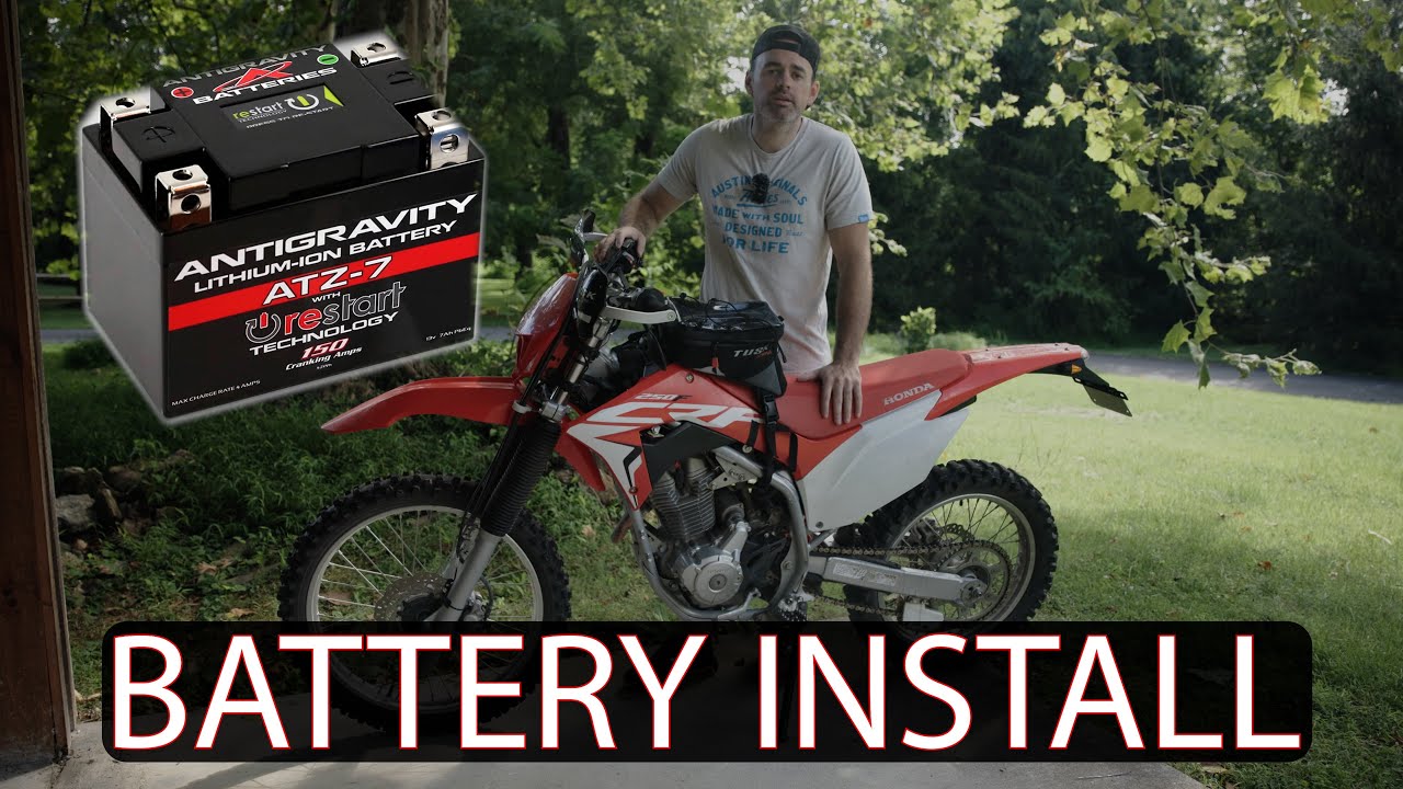 Antigravity Li-Ion (RESTART) Battery Replacement for dirtbike - YouTube