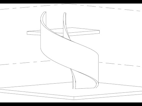 Revit - Solid Spiral Stair Balustrade