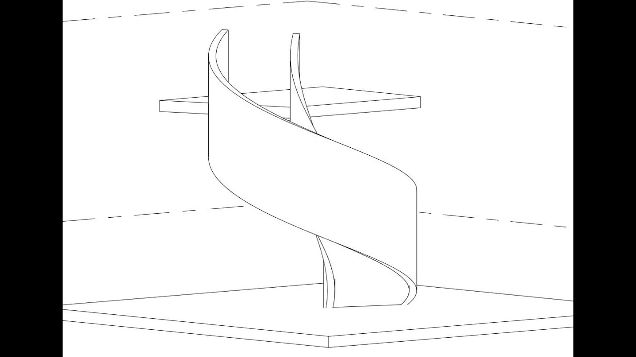 Revit - Solid Spiral Stair Balustrade - YouTube