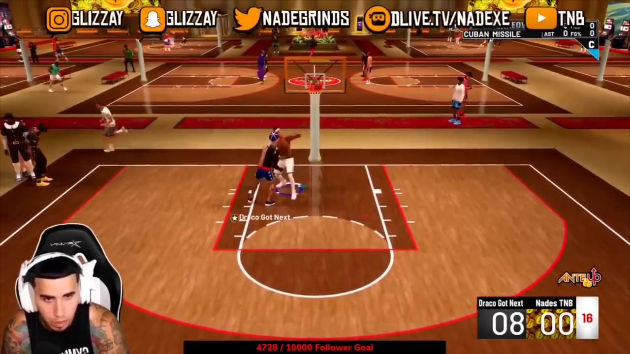 Nadexe Gets Dropped Off on 1v1 Court - YouTube