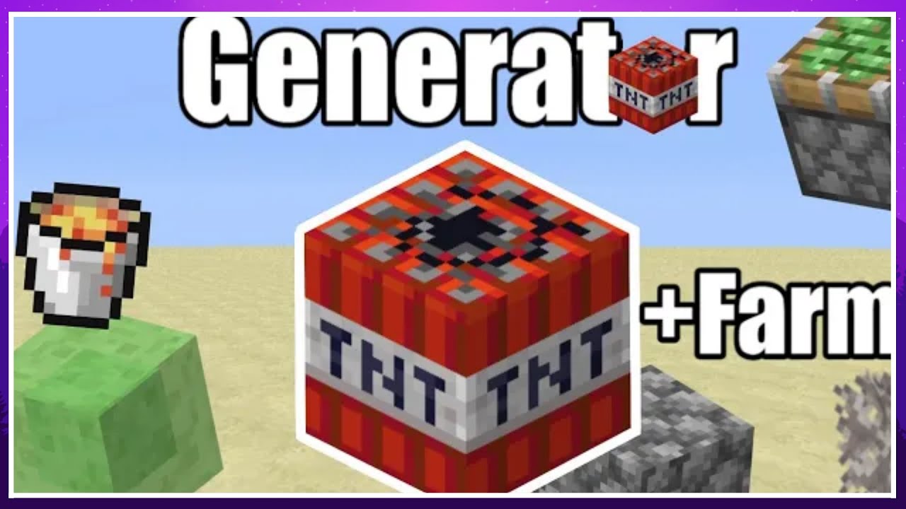TNT Bug [Automatic coblestone Farm Minecraft 1.15+] - YouTube