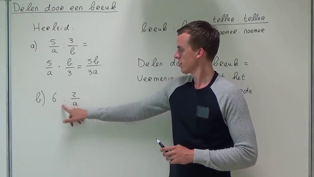 Delen door een breuk (2 HAVO/VWO & 2 VWO) - YouTube