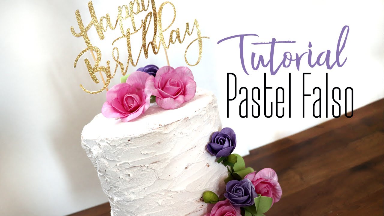 Tutorial de Pastel Falso, Prop para Fotos, Toppers para Pasteles ...