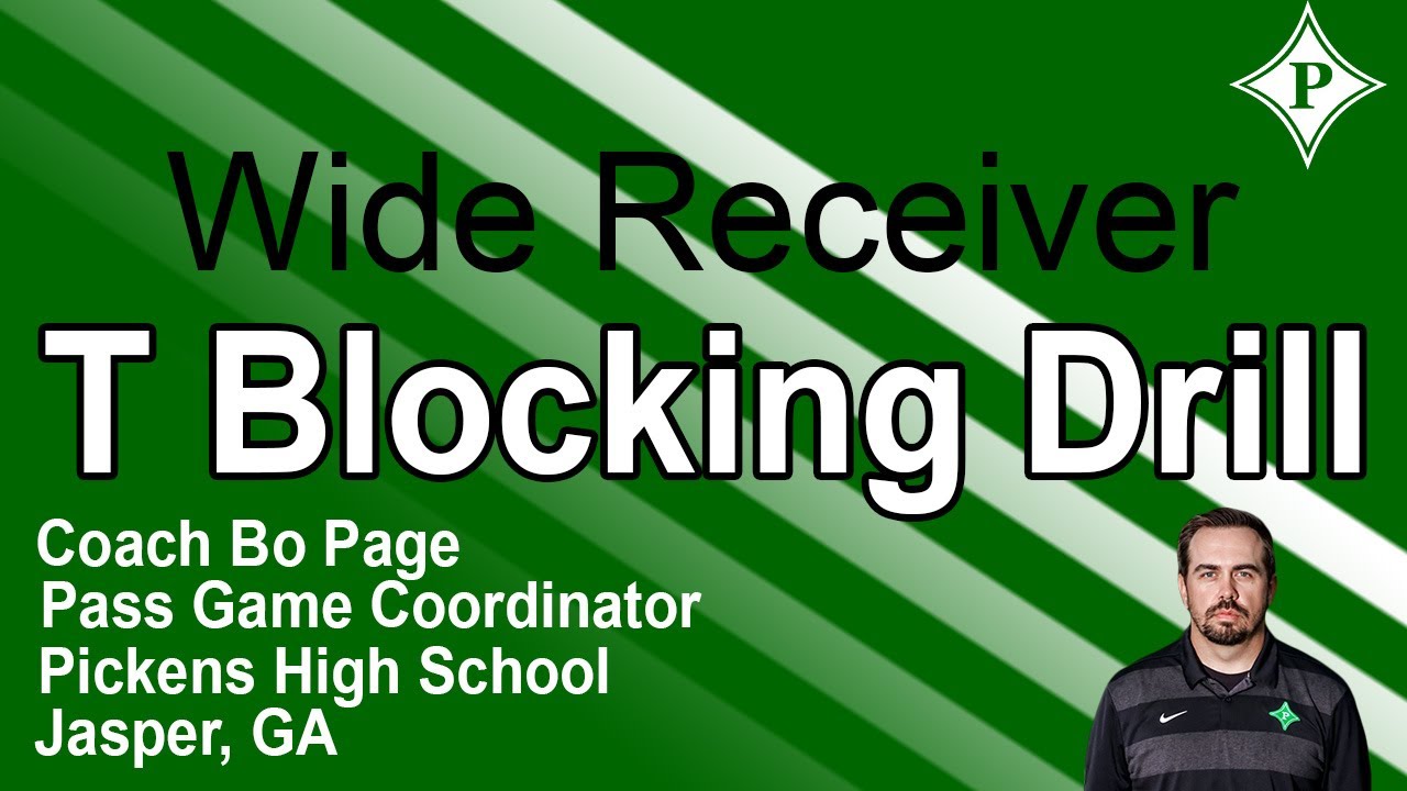 Wide Receiver T Blocking Drill - YouTube