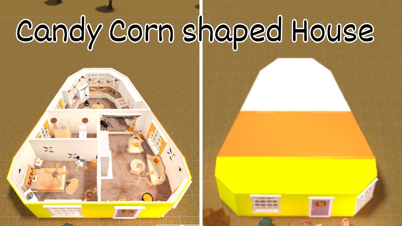 I Built a Candy Corn House in Bloxburg || roblox video - YouTube
