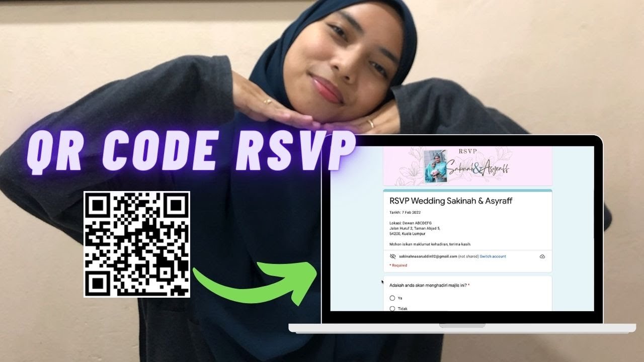 MUDAH! Cara Buat RSVP Untuk Confirm Kehadiran Tetamu + QR Code - YouTube