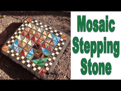 How to Create an Outdoor Stepping Stone Mosaic with No Days Adhesive ...