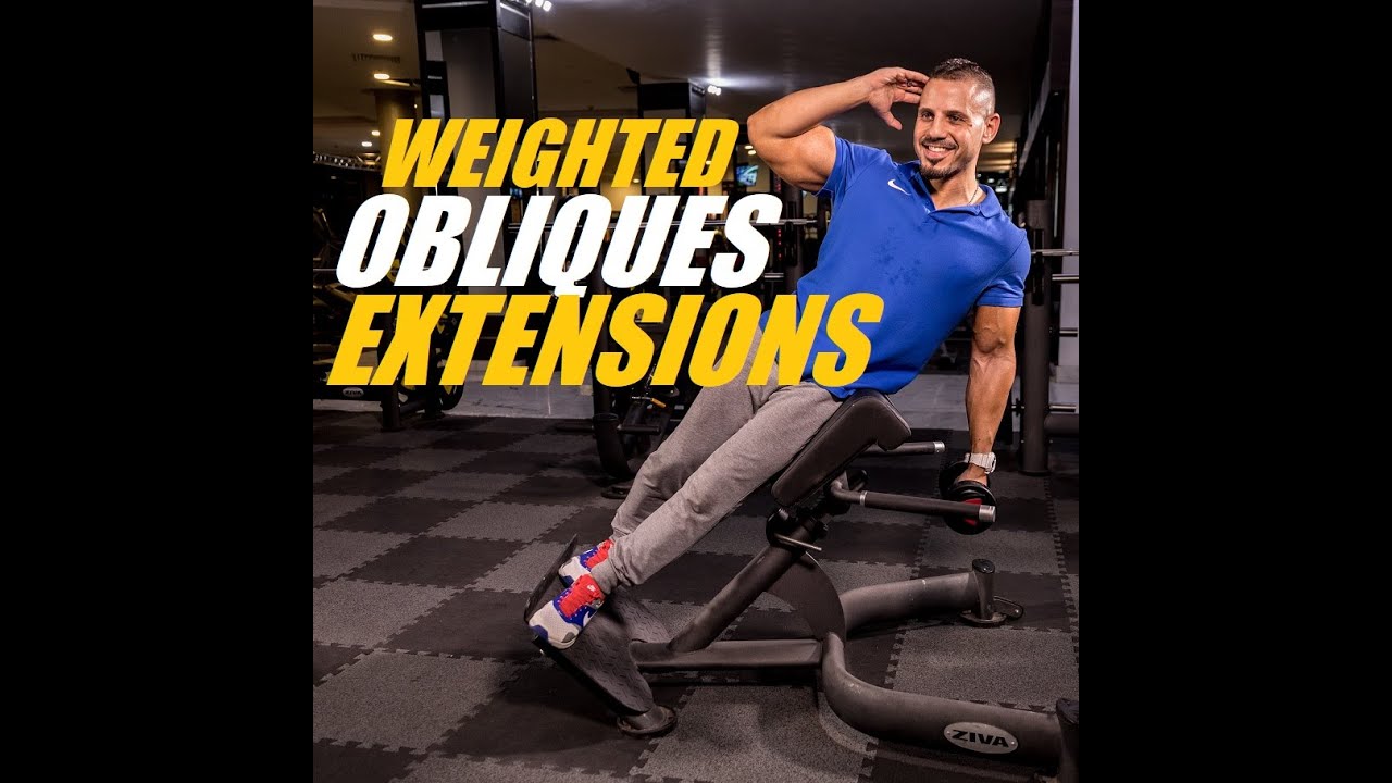 Obliques Weighted Extensions (Abdominals & Core) - YouTube