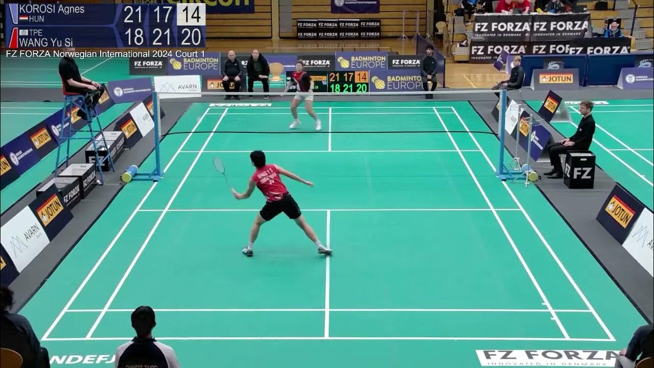 Match point - Agnes Korosi vs Wang Yu Si - WS, Final - Norwegian Int. 2024 - YouTube