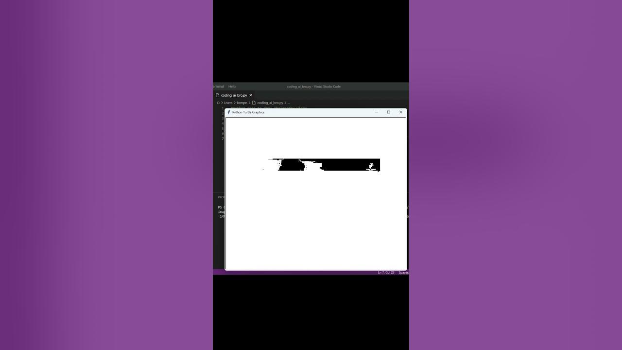 Python Code To Draw Thalapathy Python Pythonshorts Pythontips Pythontricks Pythonlibraries