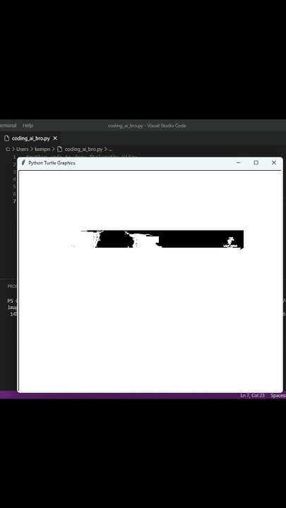 Python code to draw Thalapathy |#python #PythonShorts #PythonTips #PythonTricks #PythonLibraries ...