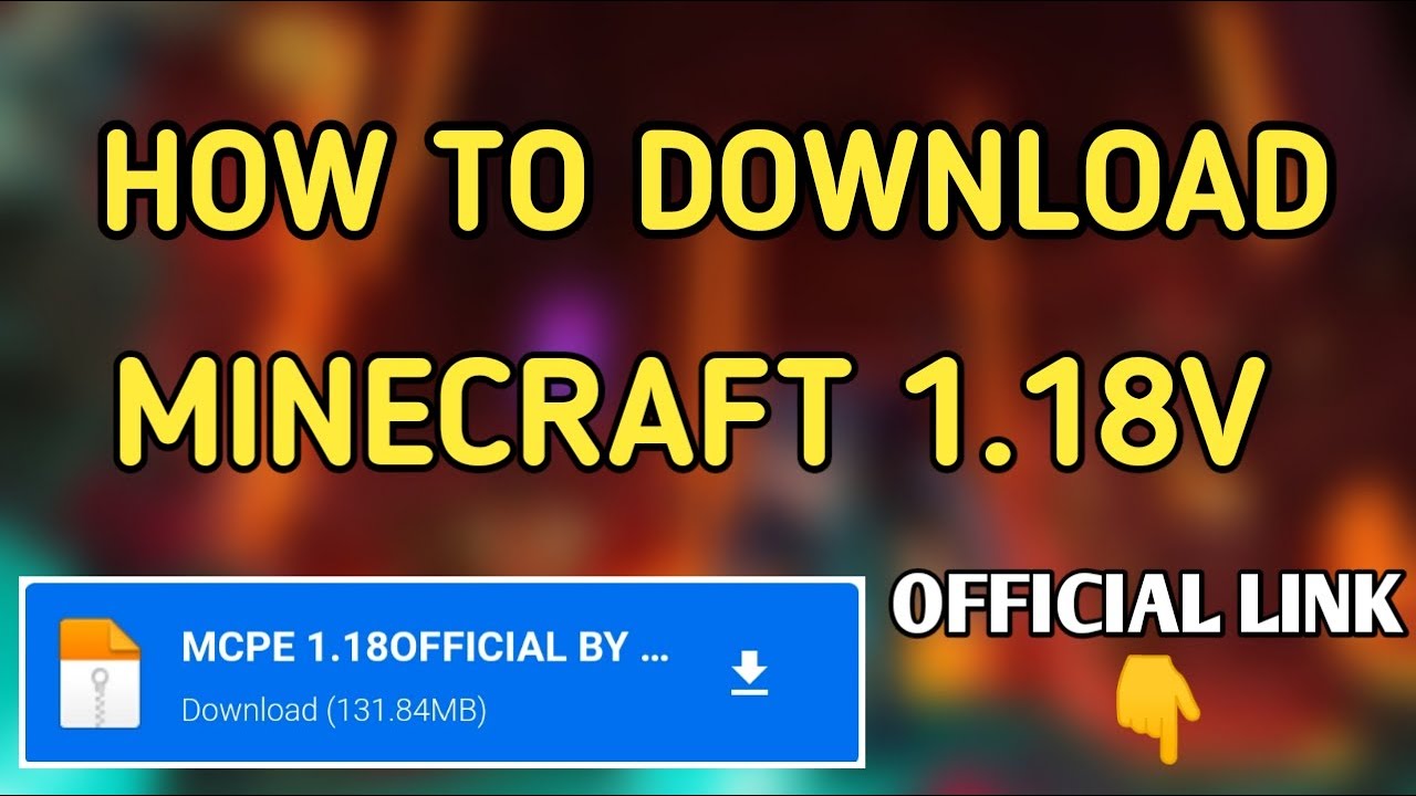 how to download minecraft 1.18 | media file 🔥 - YouTube