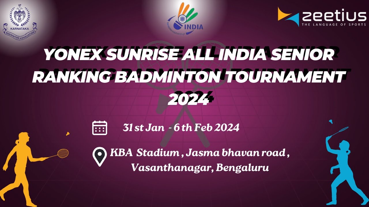 YONEX-SUNRISE ALL INDIA SENIOR RANKING BADMINTON TOURNAMENT 2024 - DAY ...