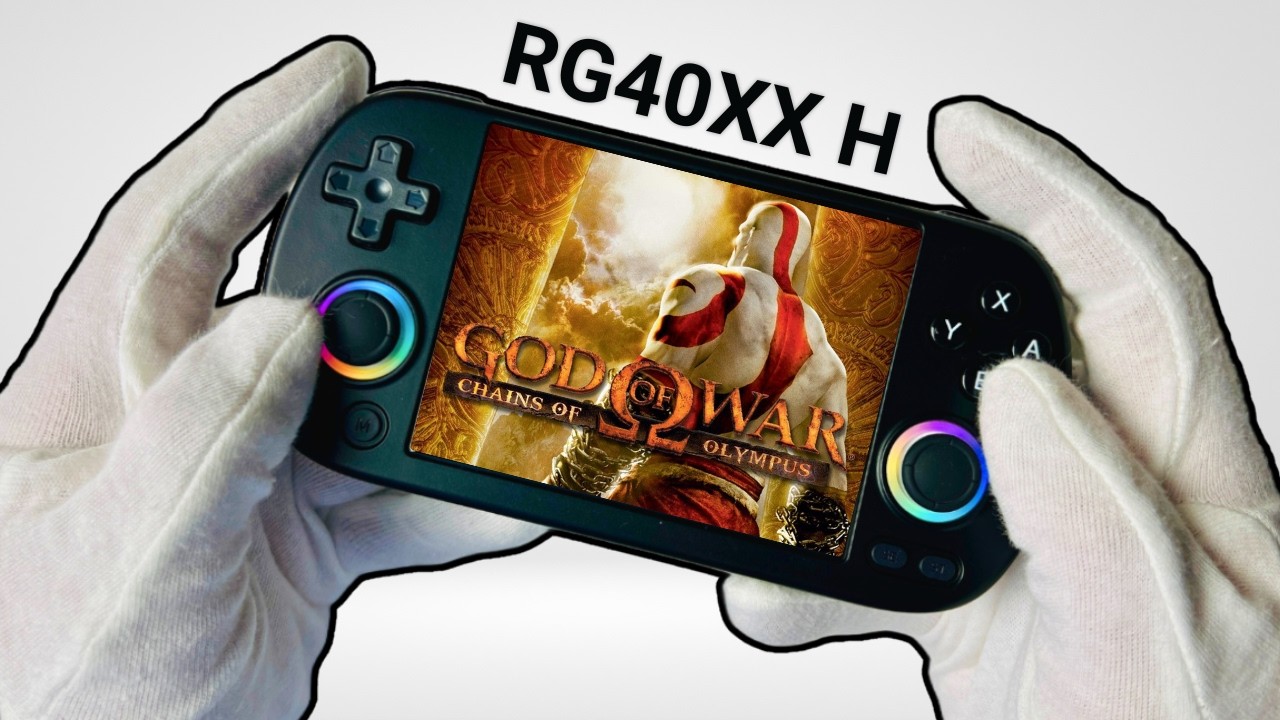 Handheld Game Console Anbernic RG40XX H Unboxing + Gameplay - YouTube