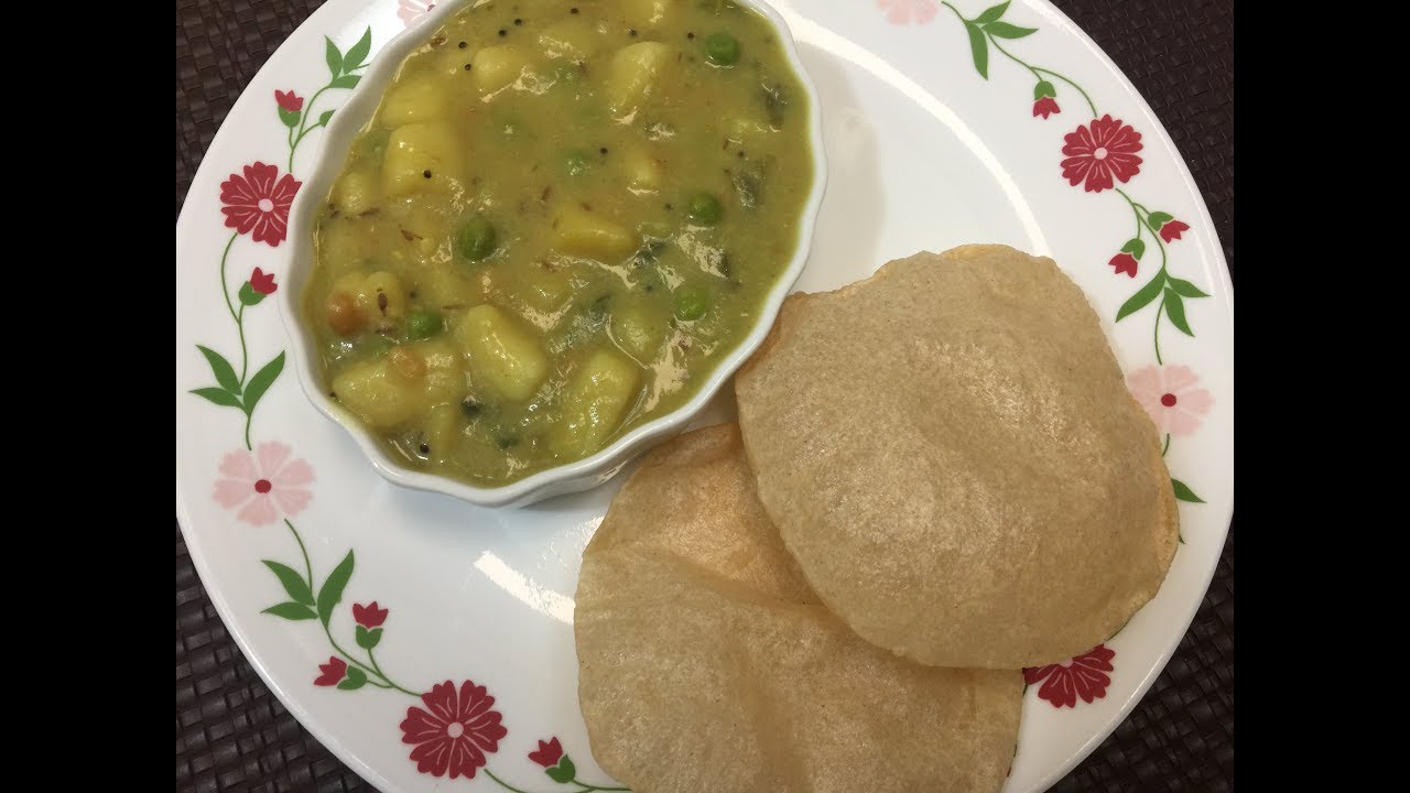 Besan Potato || Puri Curry in Instant Pot || Video # 14 - YouTube