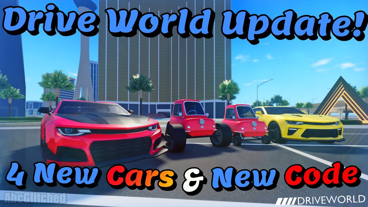 Drive World Update! | 4 New Cars & New Code - Roblox - YouTube