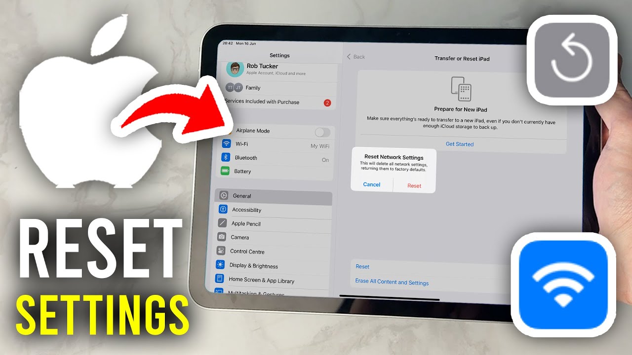 How To Reset WiFi Network Settings On iPad - Step By Step - YouTube