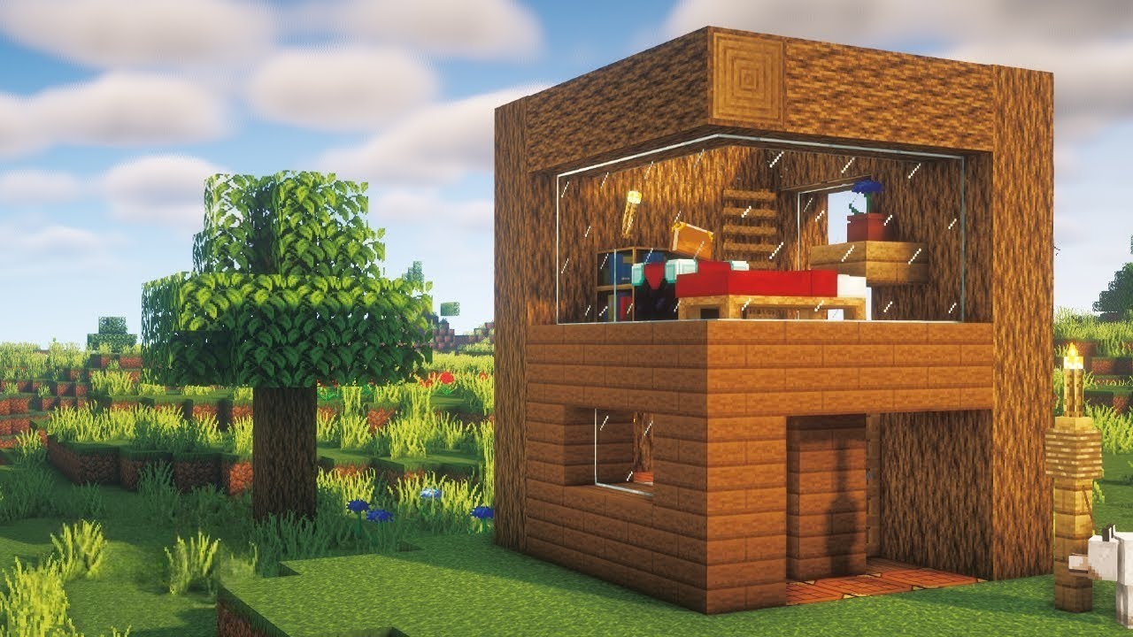 Easy 3x3 Modern House Tutorial for Minecraft Beginners! - YouTube