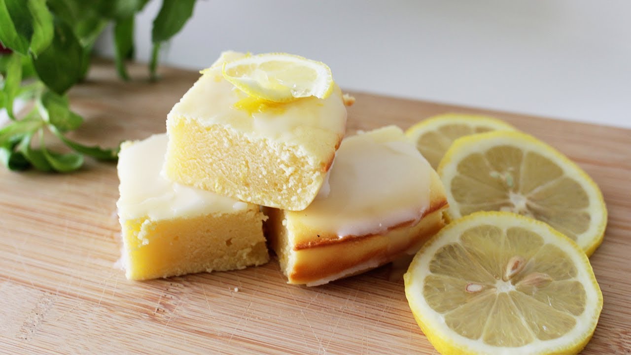 Lemon Cake Bars Recipe - YouTube