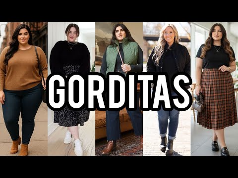 Moda 2026 GORDITAS outfits para vestir GORDITAS ¿ CÓMO vestir bien gorditas?