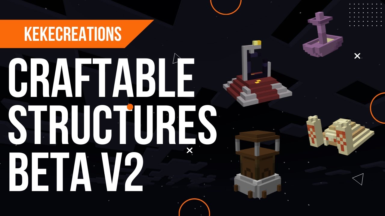 Craftable Structures - Beta V2 - Minecraft Bedrock MCPE - YouTube