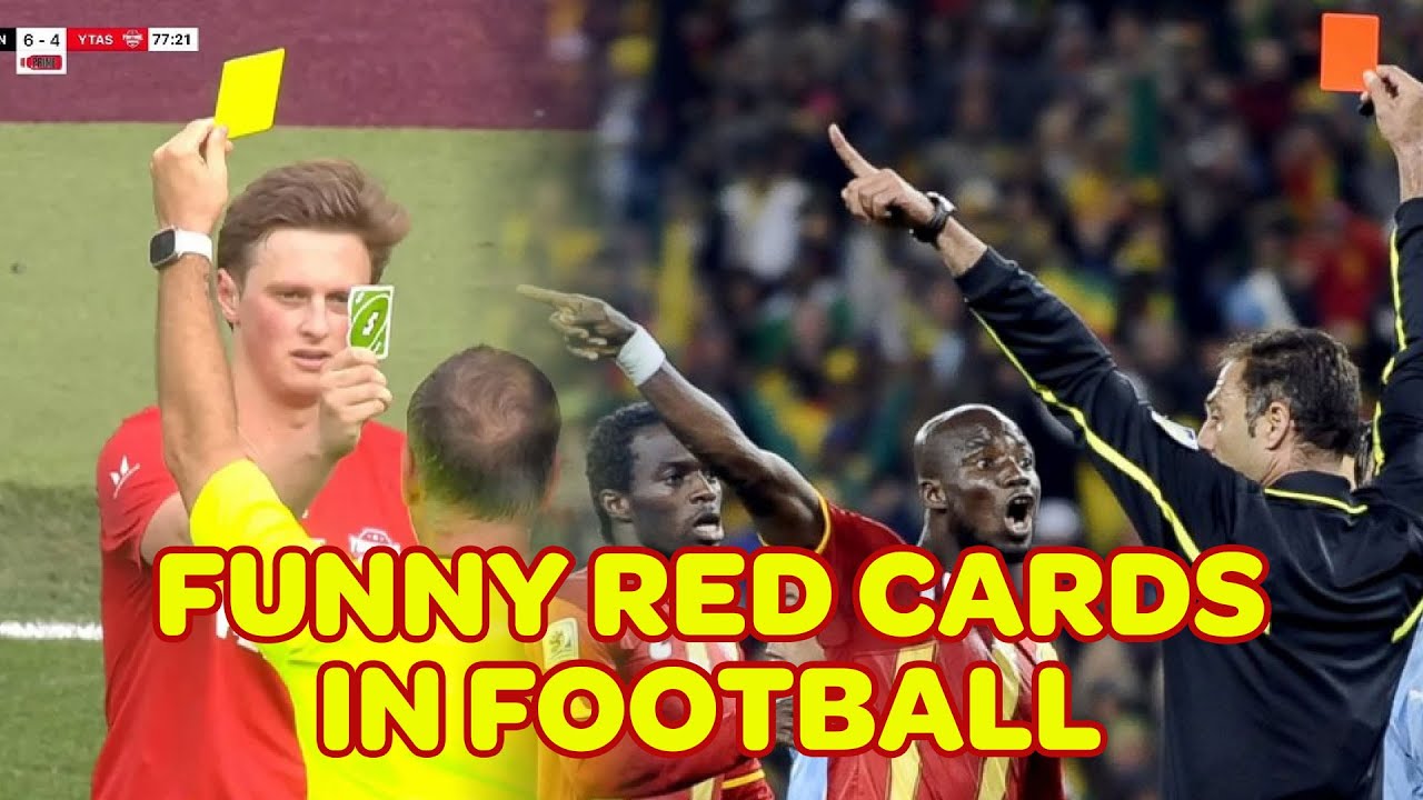 Funny Red Cards in Football - YouTube