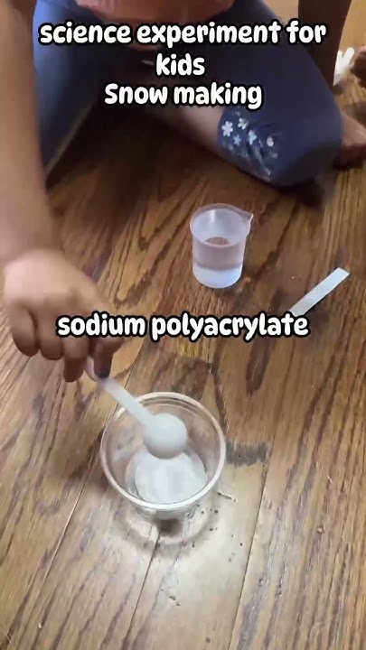 How to make snow.. science experiment kids…#snow #snowmaking #subscribe ...