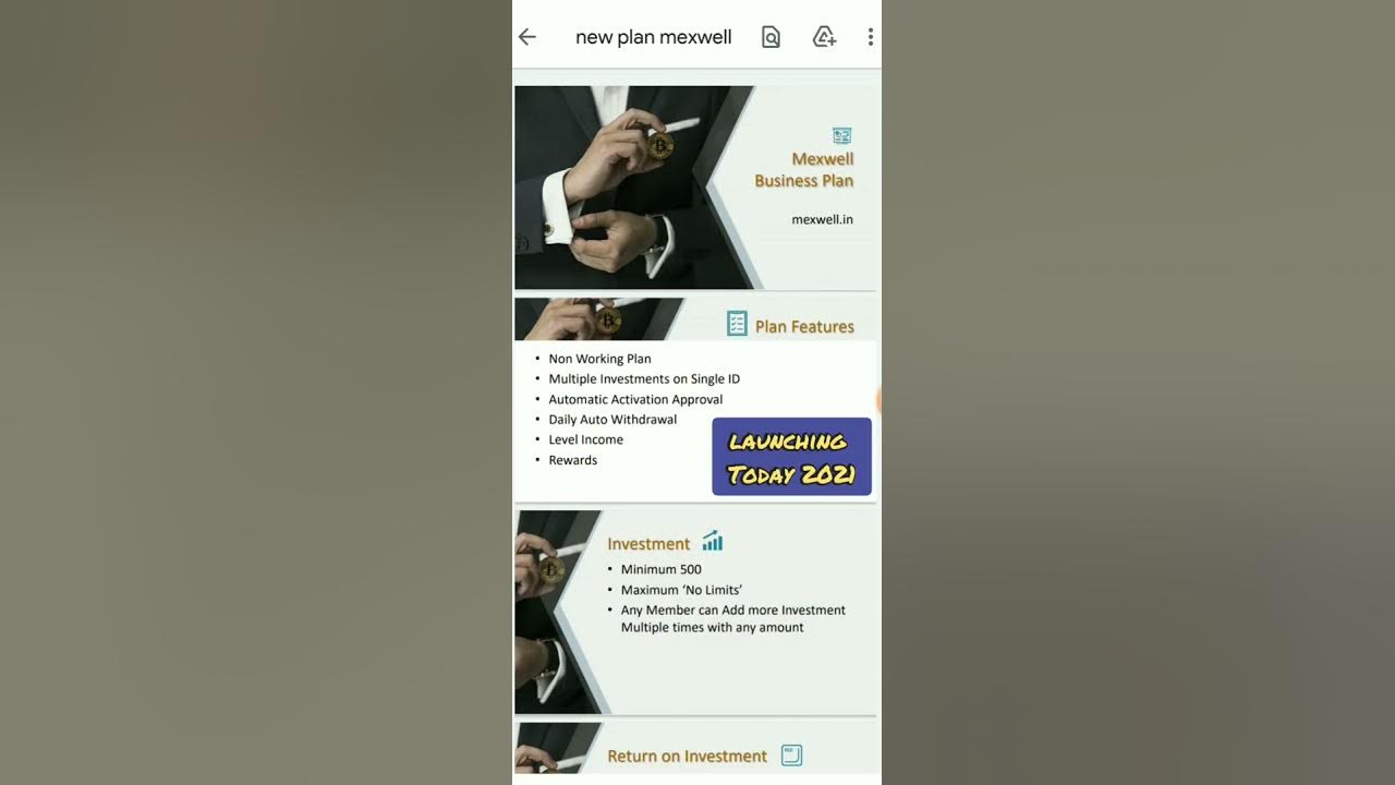 Mexwell Plan Full Detail 2021 🔥🔥 New Roi Plan 2021 ll Only 500Rs plan ll Best Earning plan - YouTube
