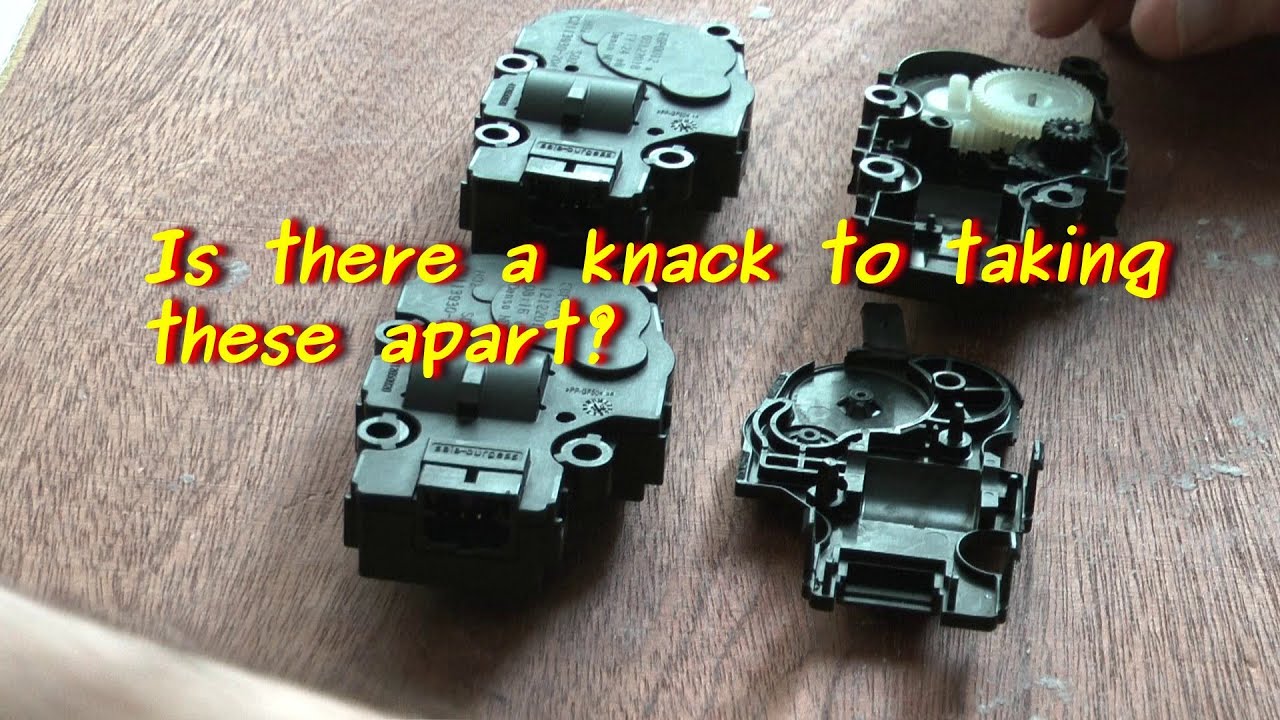 Opening a heater flap actuator, Mercedes Sprinter 2019 - YouTube