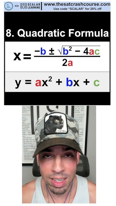 Formula 8 - Quadratic Formula - YouTube