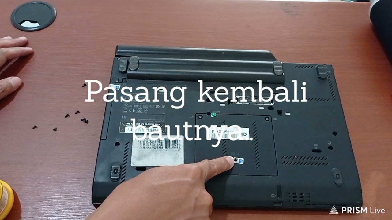 Tutorial upgrade laptop jadul lenovo thinkpad x220 SSD MSata & Hardisk - YouTube