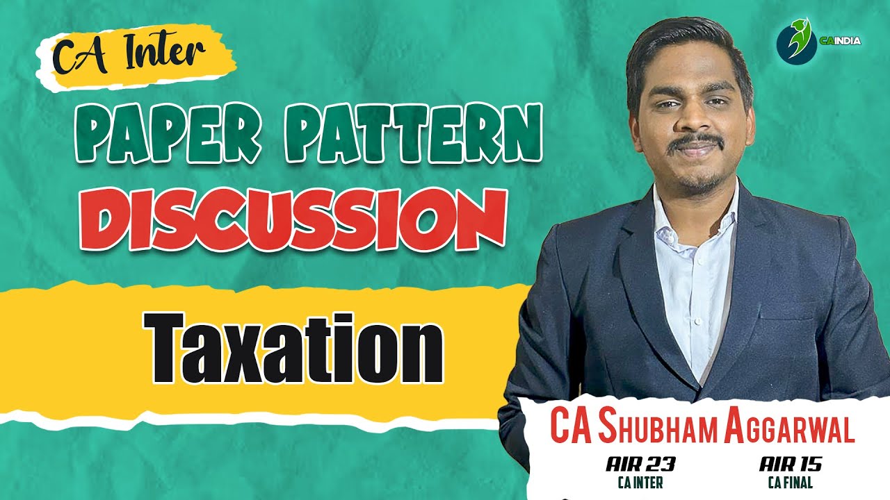 Paper Pattern Discussion || CA Inter Paper 3 - YouTube