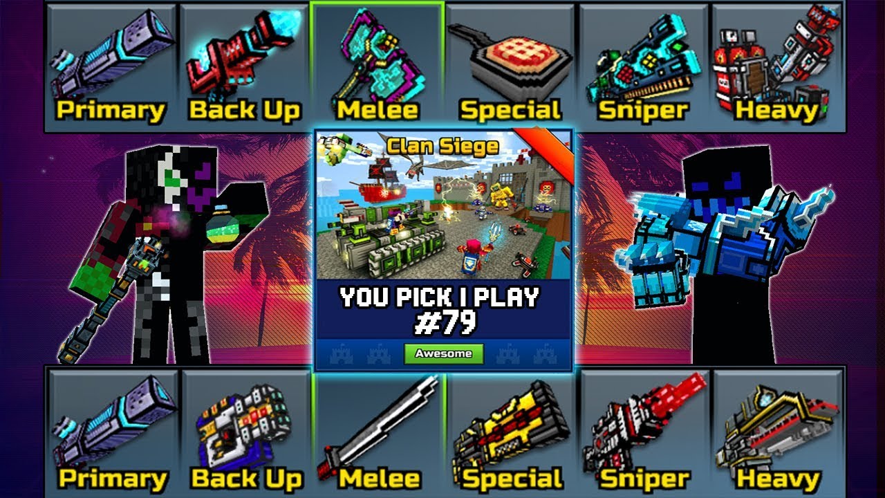 You Pick,I Play! #79 - Clan Siege Battle - Pixel Gun 3D - YouTube
