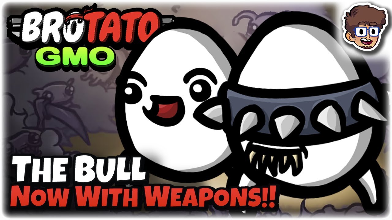 Bull, Now With WEAPONS!! | Bull + Multitasker | Brotato: Modded - YouTube