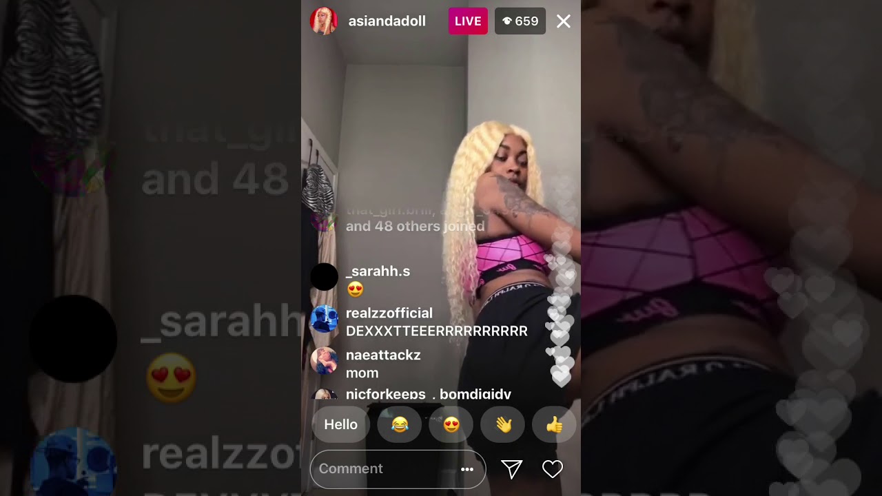 Asian Doll Twerking On Live ️😍 Youtube