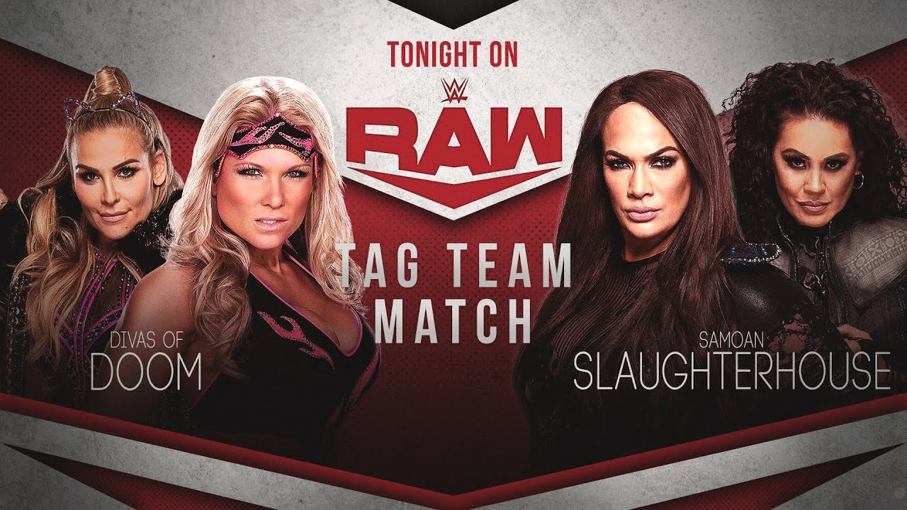 WWE 2K20 Universe Mode - RAW - Divas of Doom v Samoan Slaughterhouse ...