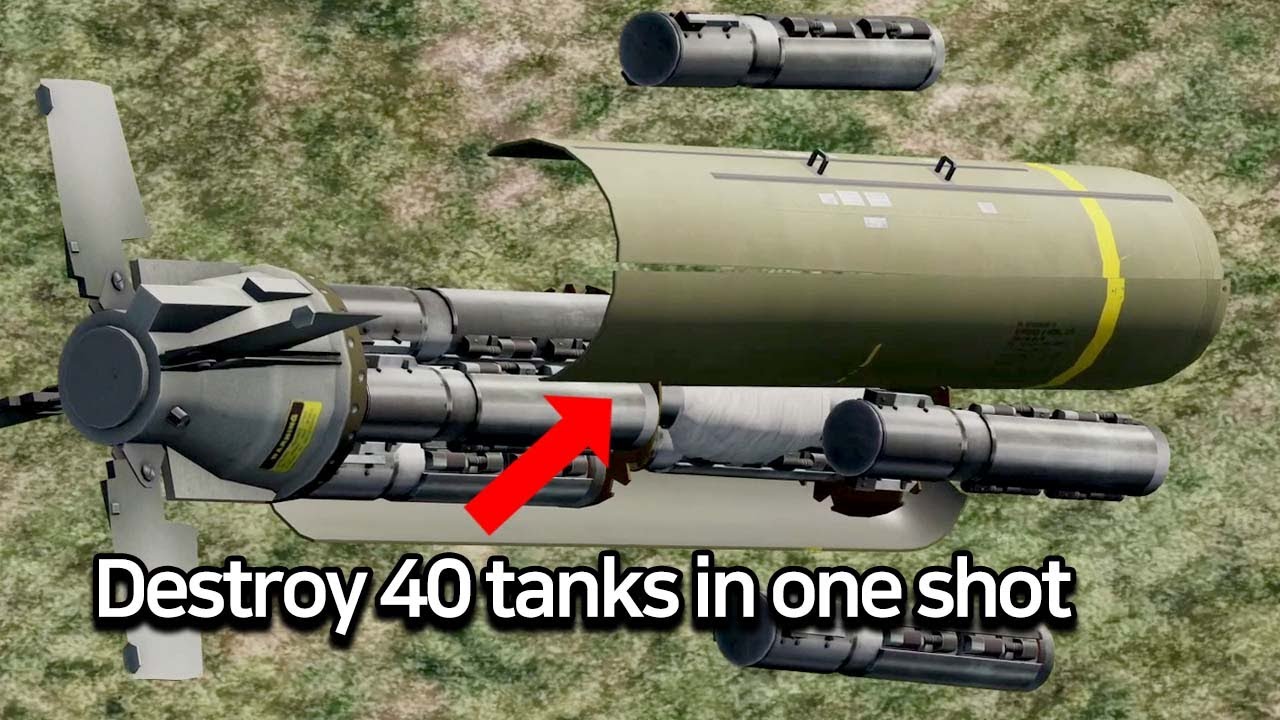 The Power of the CBU-105 Cluster Bomb in Action to Destroy 40 Tanks With One Shot : DCS World ...