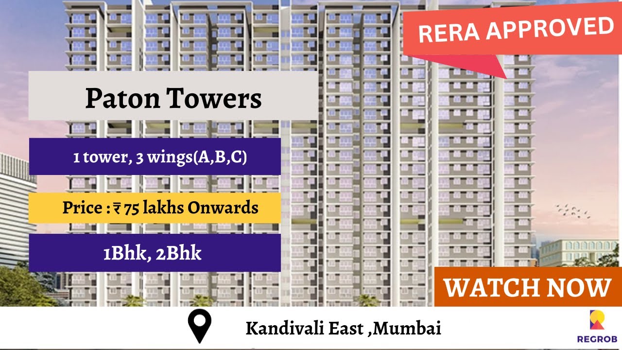 Paton Towers | ☎ +91-9015356356 | 1 & 2 BHK Flats For Sale Kandivali ...