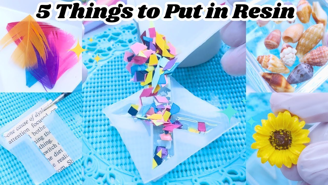 Day 64 of 365 • 5 Things You Can Put in Resin • Resin for beginners ...