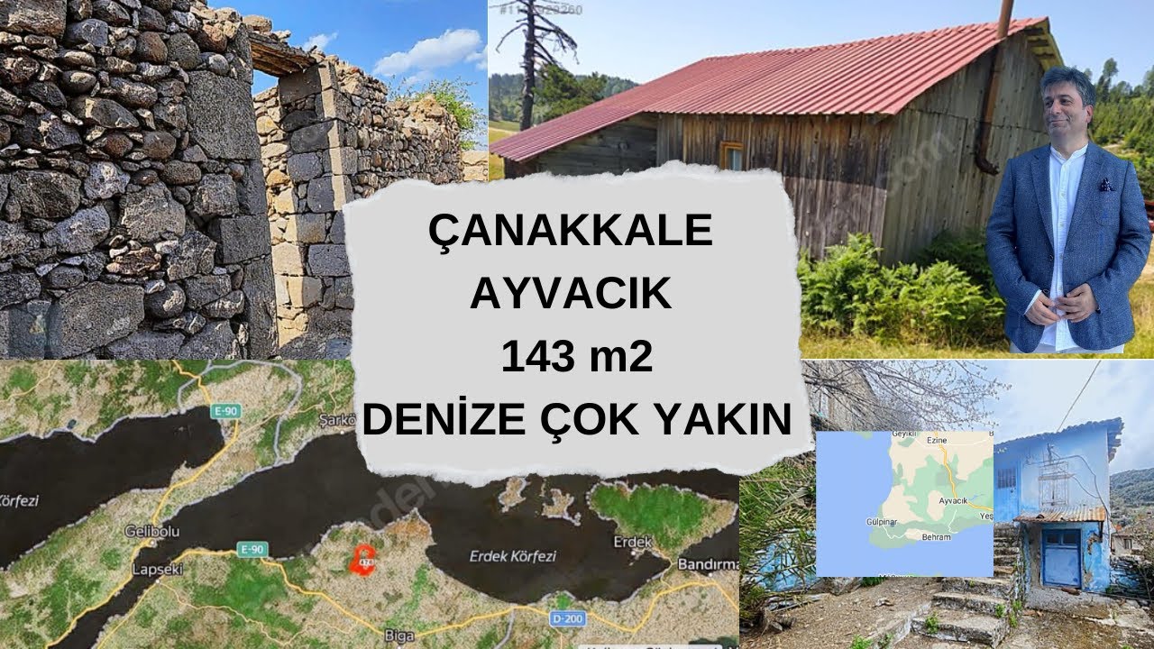 ÇANAKKALE AYVACIK 143 m2 DENİZE ÇOK YAKIN - YouTube