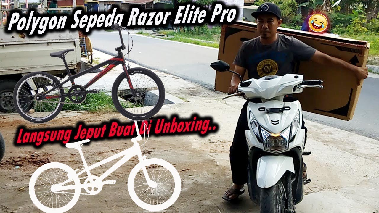Unboxing Polygon Sepeda Razor Elite Pro - YouTube