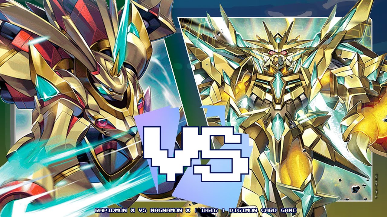 Rapidmon X Vs Magnamon X | BT16 | Digimon Card Game - YouTube